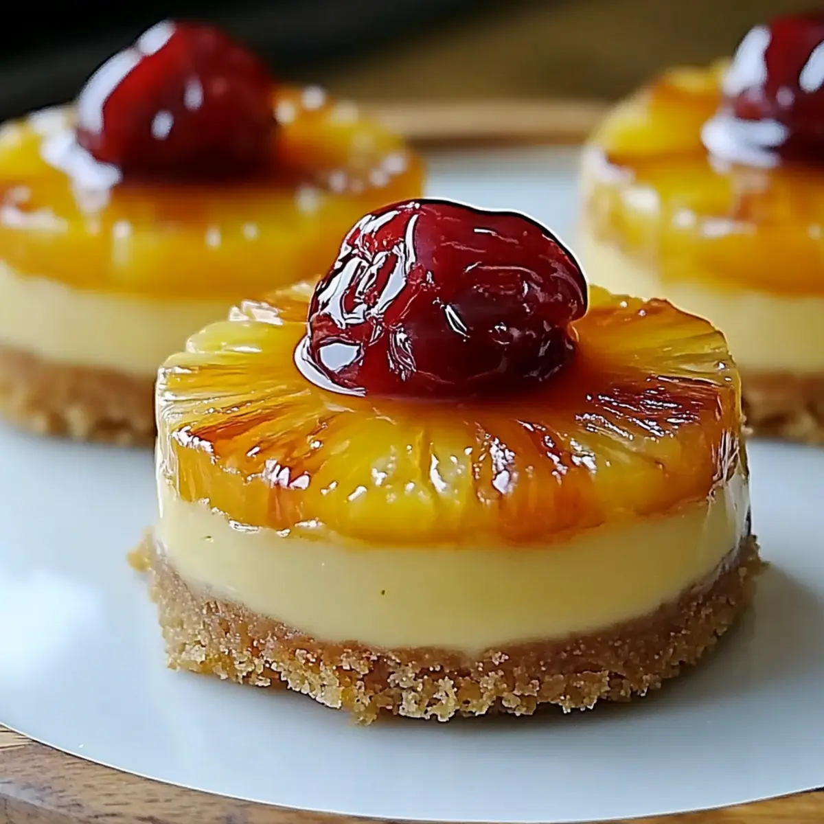 Irresistible Mini Pineapple Upside-Down Cheesecakes for a Tropical Escape
